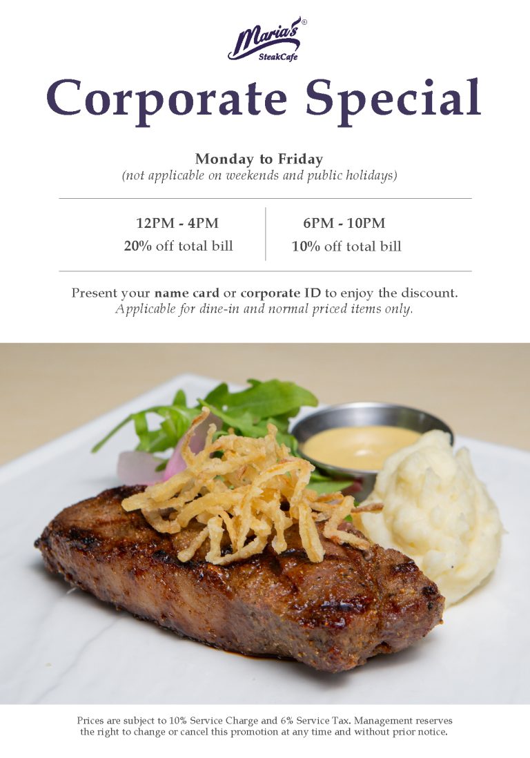 Marias Steakhouse in Kuala Lumpur. Visit for the best Steak Experience.