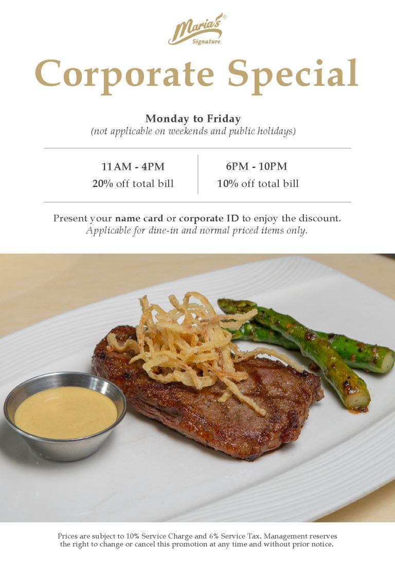 Marias Steakhouse in Kuala Lumpur. Visit for the best Steak Experience.