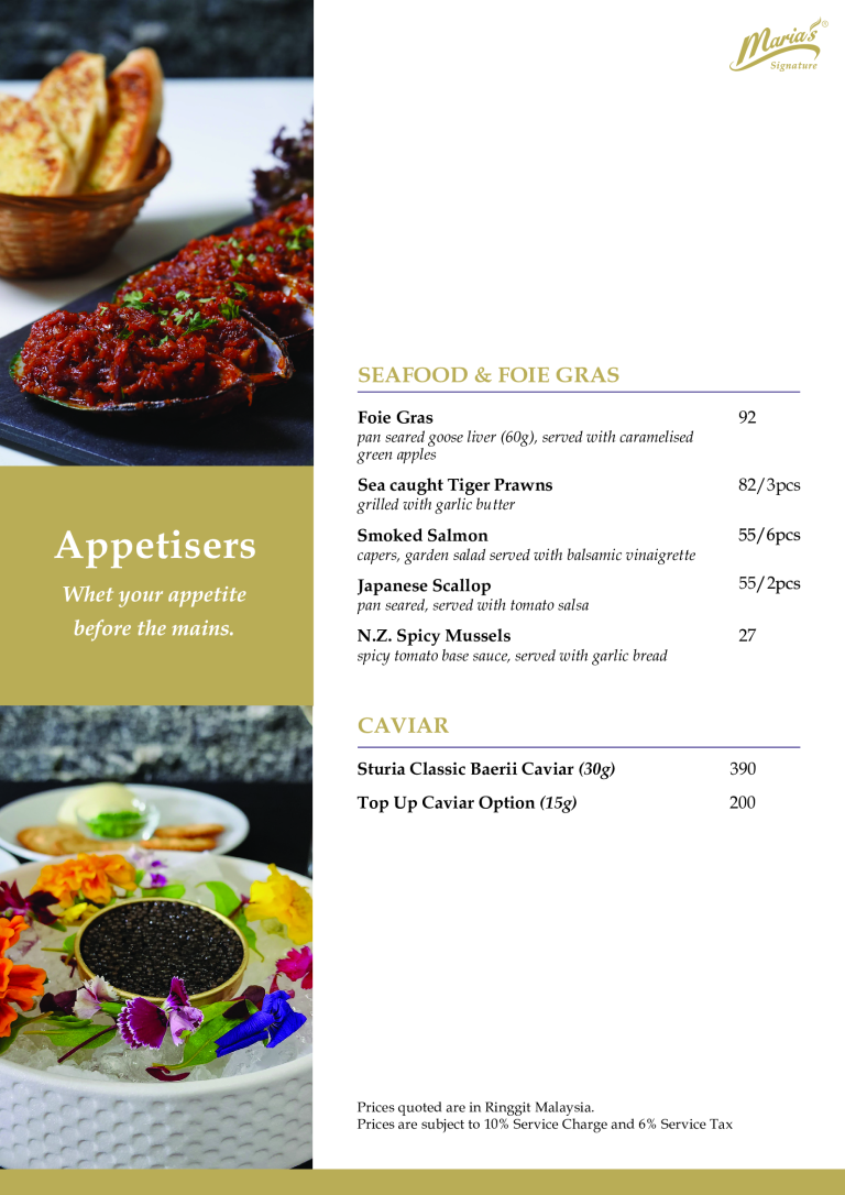 Marias Steakhouse in Kuala Lumpur. Visit for the best Steak Experience.