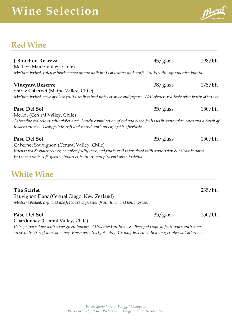 Marias Steakhouse in Kuala Lumpur. Visit for the best Steak Experience.