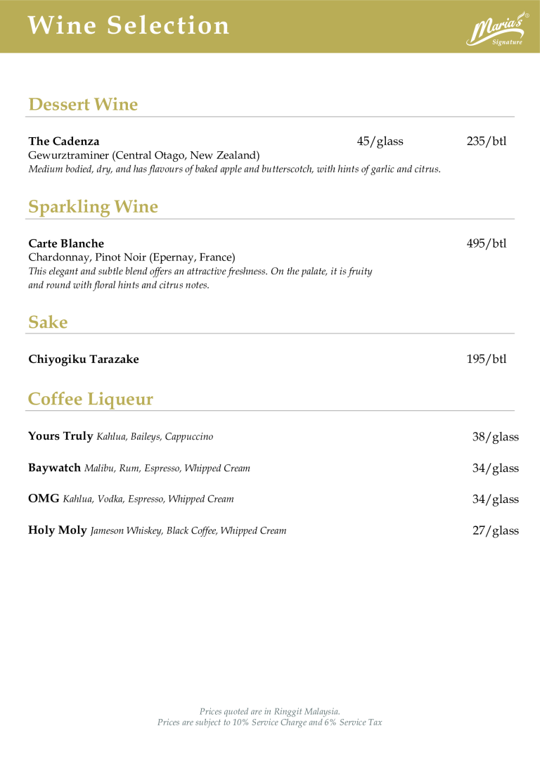 Marias Steakhouse in Kuala Lumpur. Visit for the best Steak Experience.