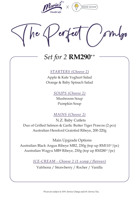 Marias Steakhouse in Kuala Lumpur. Visit for the best Steak Experience.