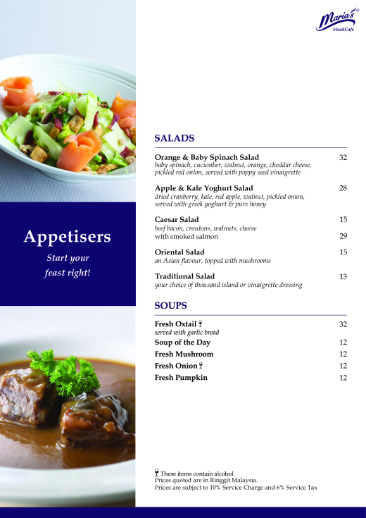 Marias Steakhouse in Kuala Lumpur. Visit for the best Steak Experience.