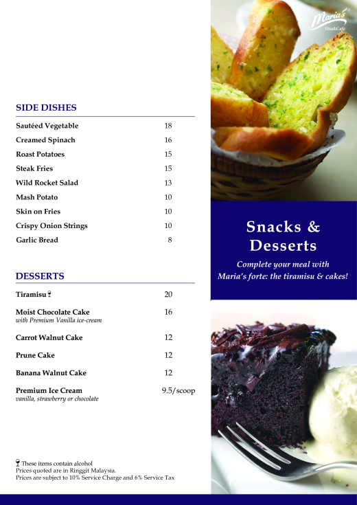 Marias Steakhouse in Kuala Lumpur. Visit for the best Steak Experience.